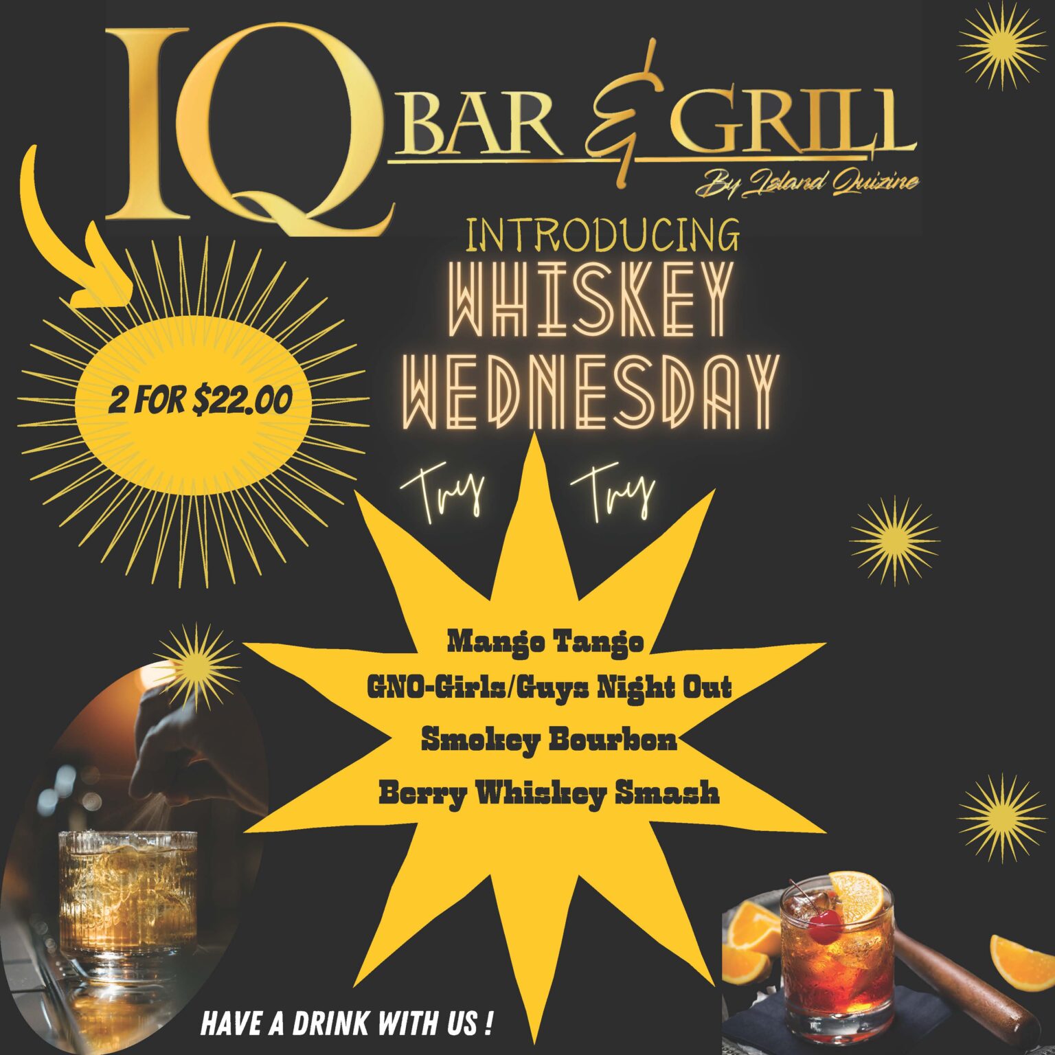 IQ Bar & Grill | Welcome to IQ Bar & Grill by Island Quizine